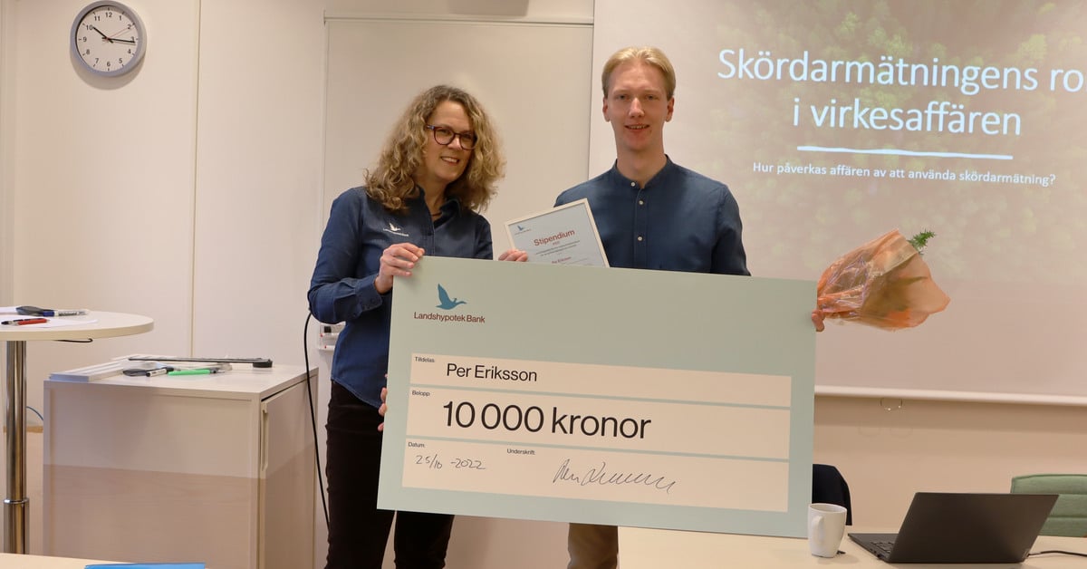 Per Eriksson vinnare av Landshypoteks uppsatsstipendium 2022 ...